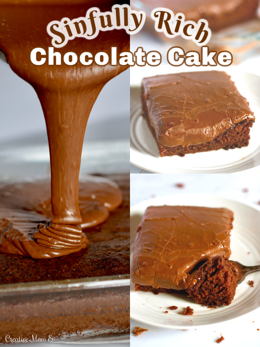 Sinfully Rich Chocolate Cake - Creative Mom E